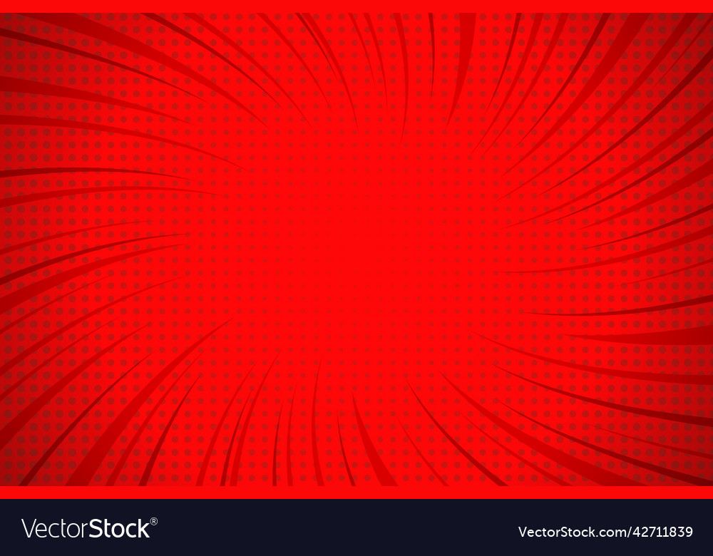 Comic explosive red template Royalty Free Vector Image
