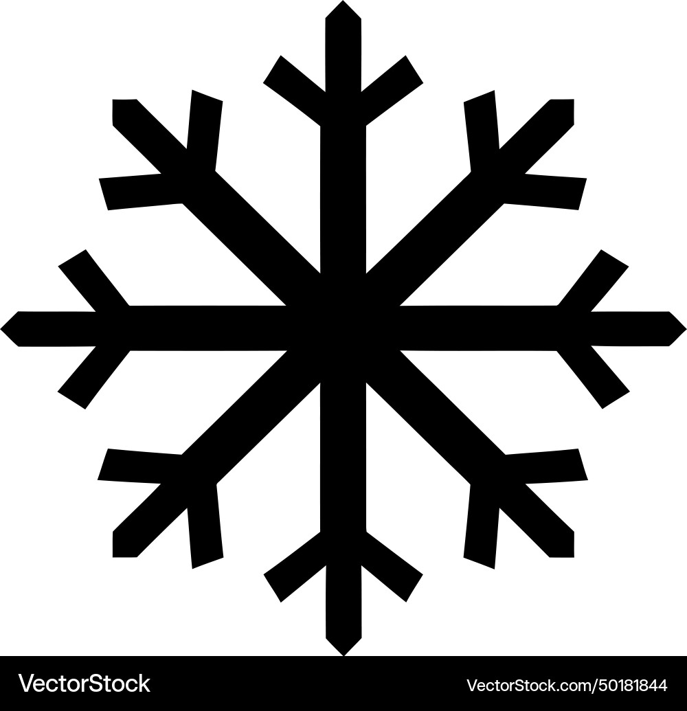 Arctic aegis snowflake icon Royalty Free Vector Image