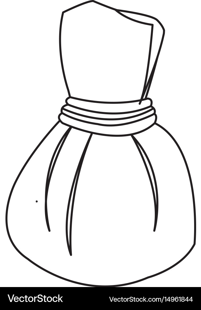 Herbal compress ball for spa treatment therapy Vector Image
