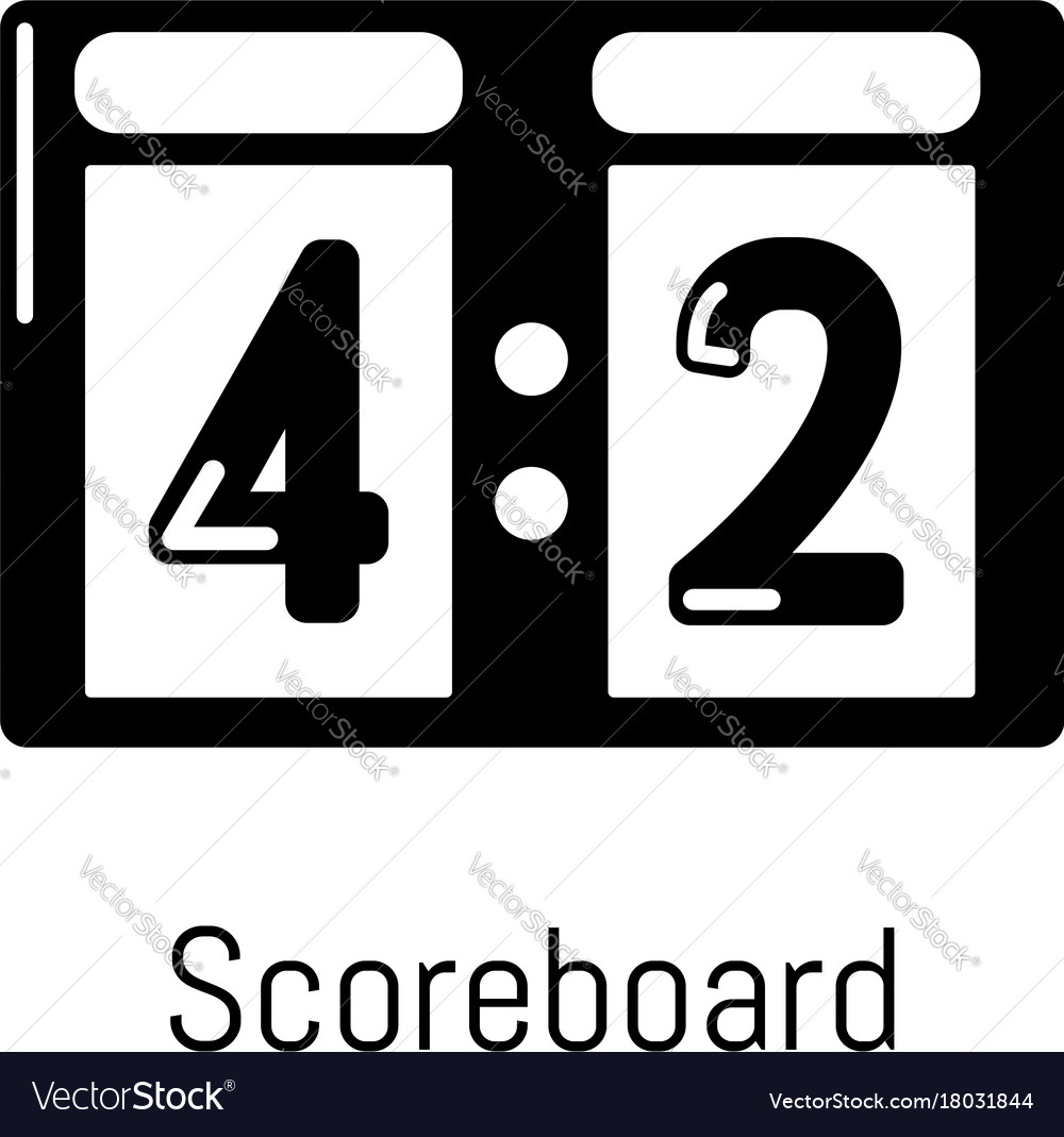 Scoreboard icon simple black style Royalty Free Vector Image Scoreboard icon simple black style Royalty Free Vector Image