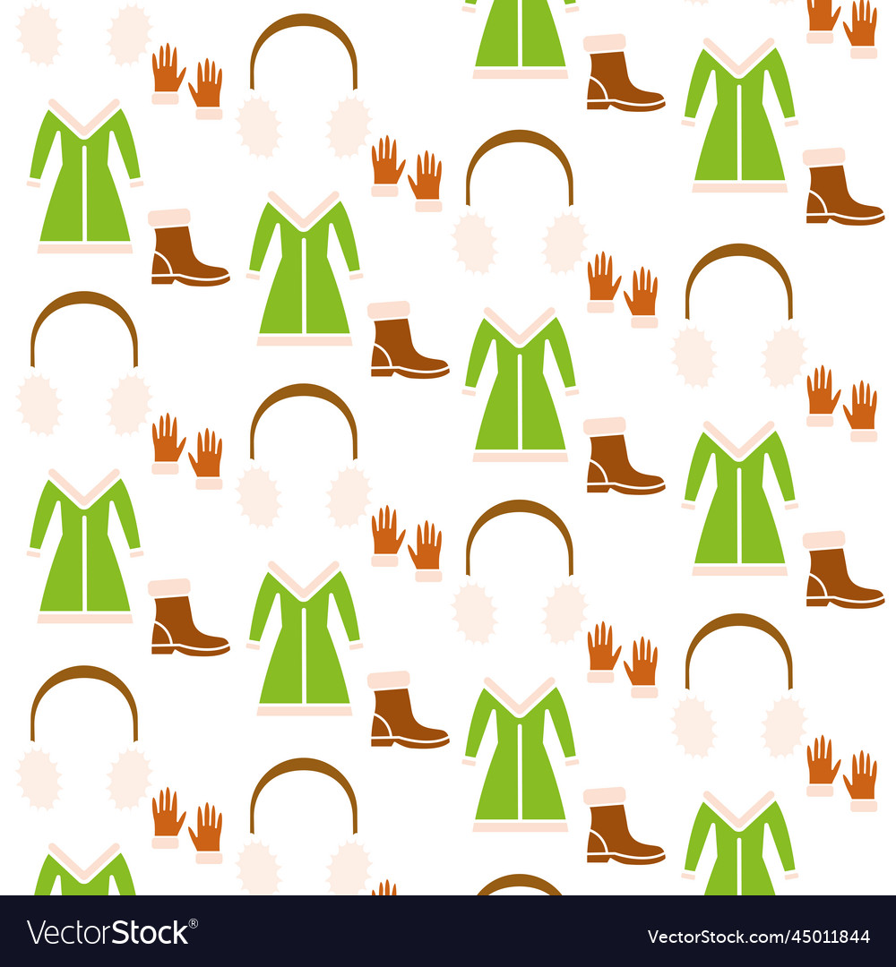 Winter seamless pattern background with Royalty Free Vector