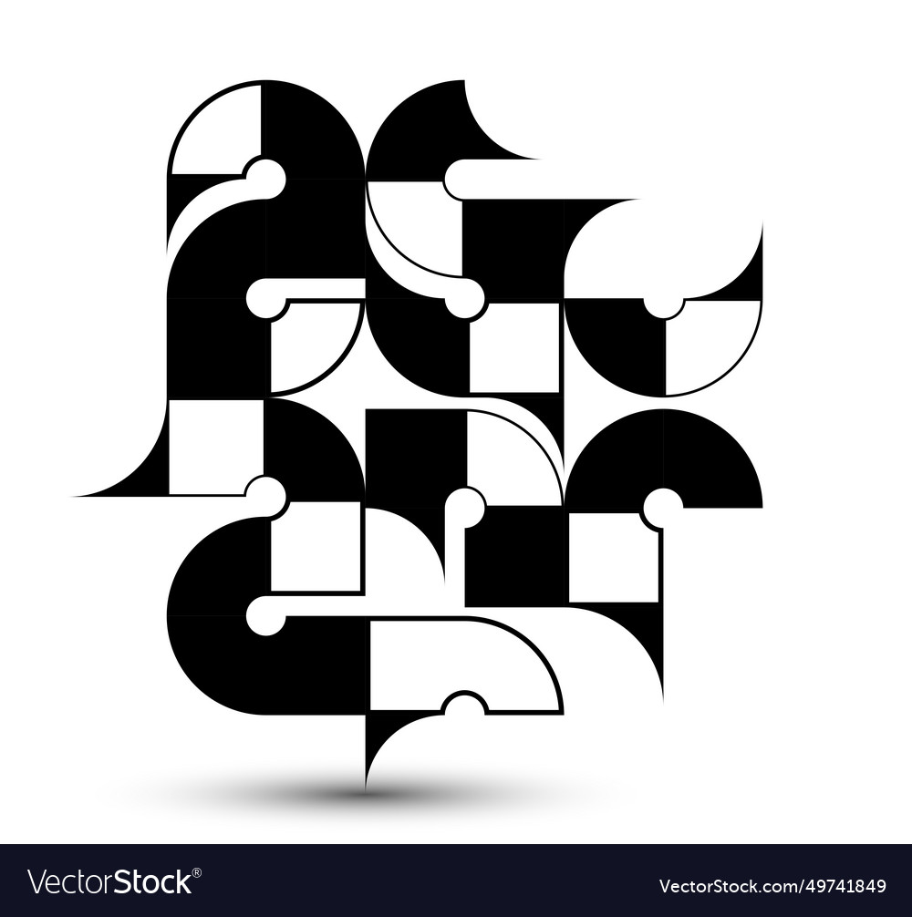 Abstract Geometric Pattern Background Isolated Vector Image