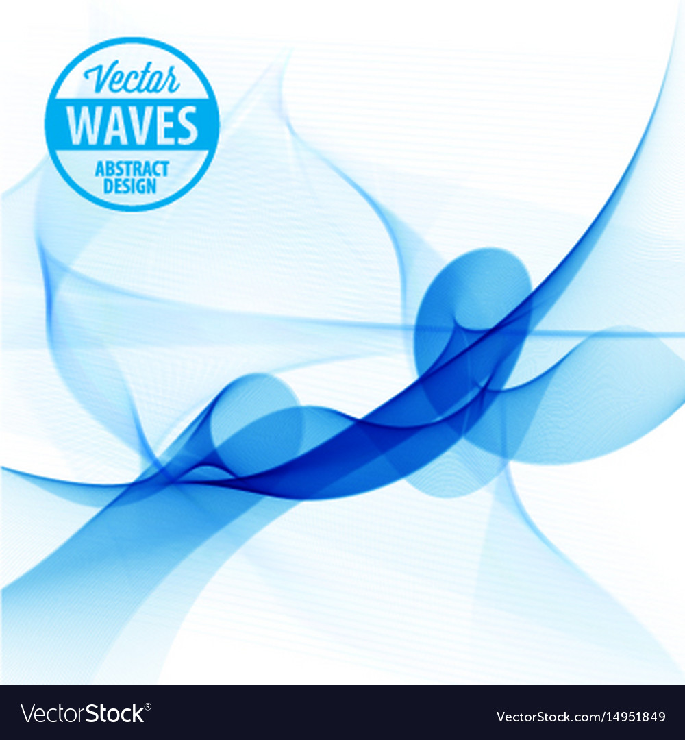 Abstract smooth color wave Royalty Free Vector Image