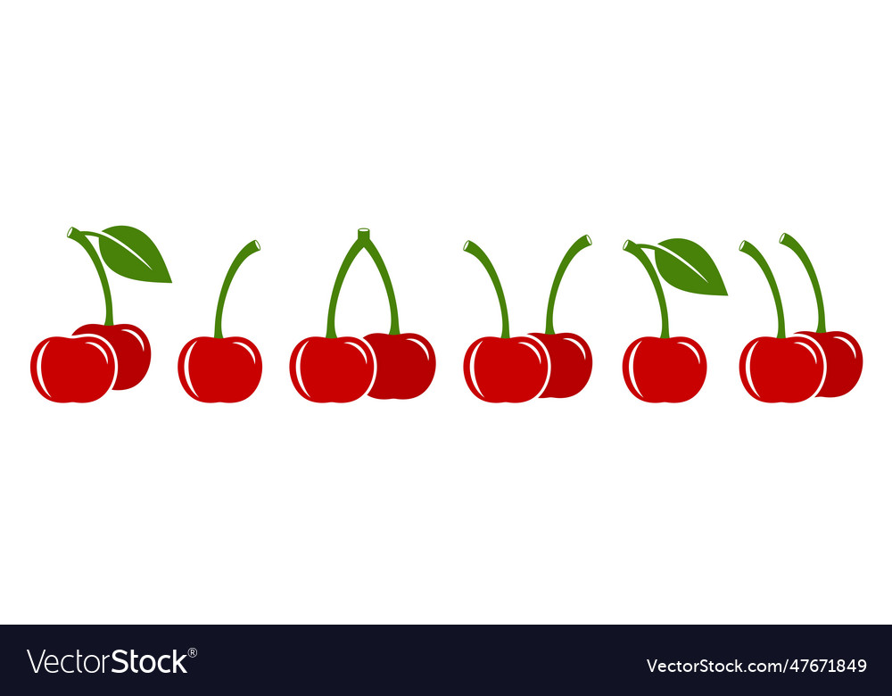Cherry Royalty Free Vector Image - VectorStock