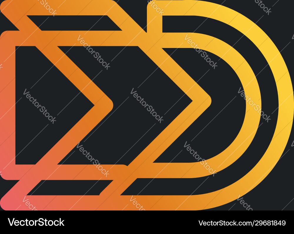 Initial ed logo monogram design template simple Vector Image