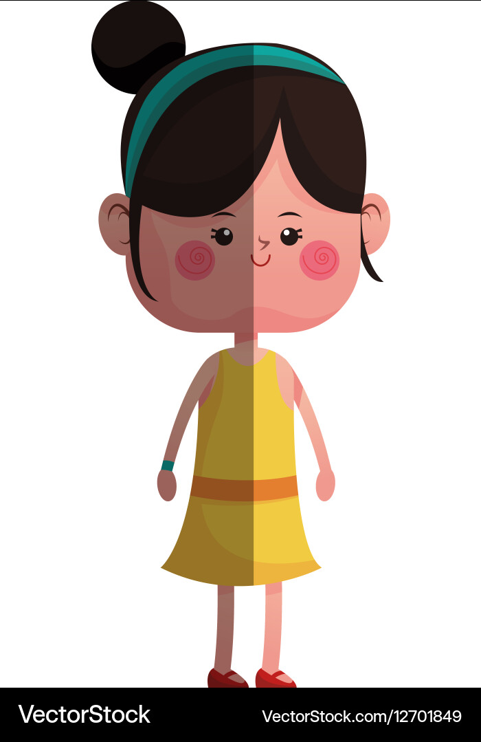 Kawaii girl icon Royalty Free Vector Image - VectorStock