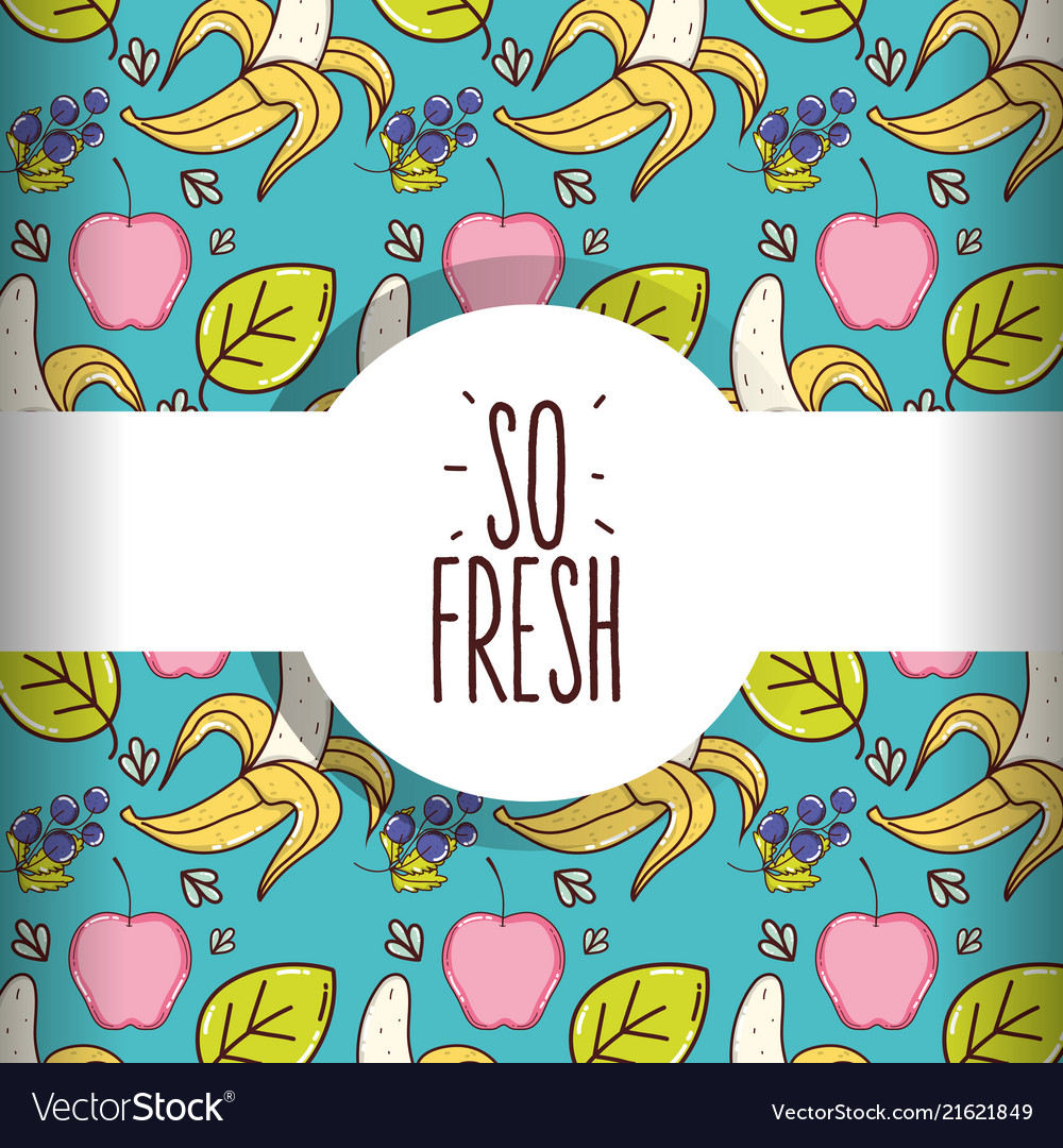 So fresh pattern background Royalty Free Vector Image