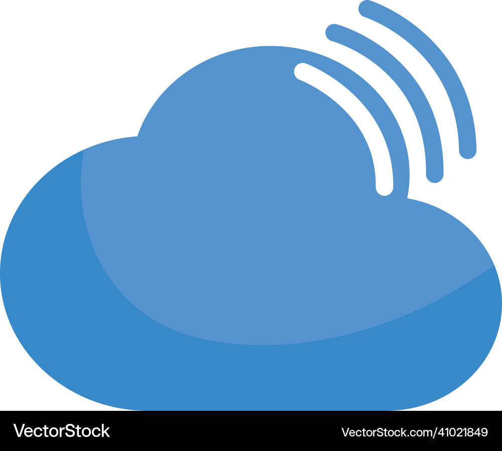 Wifi cloud icon Royalty Free Vector Image - VectorStock
