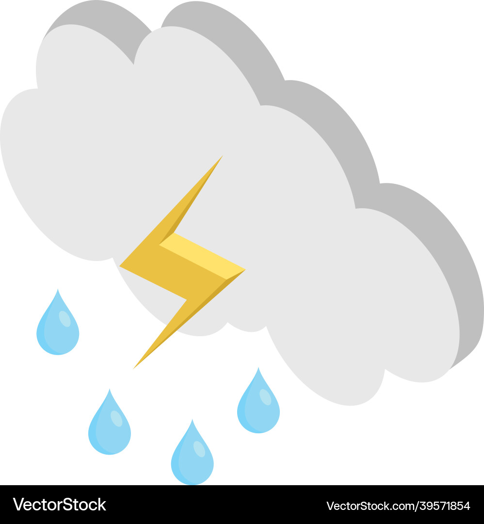 Thunder Royalty Free Vector Image - VectorStock