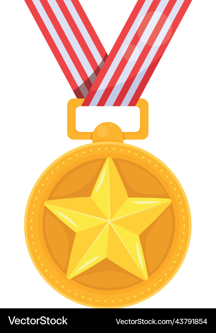 Usa medal hanging Royalty Free Vector Image - VectorStock