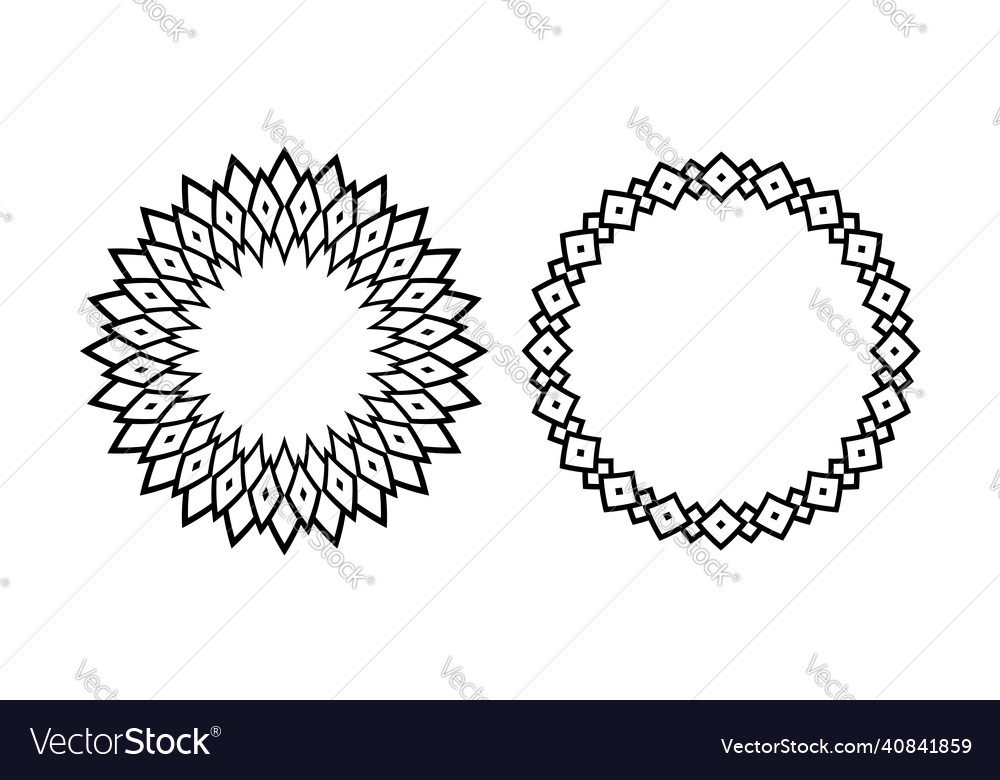 Circle patterns Royalty Free Vector Image - VectorStock