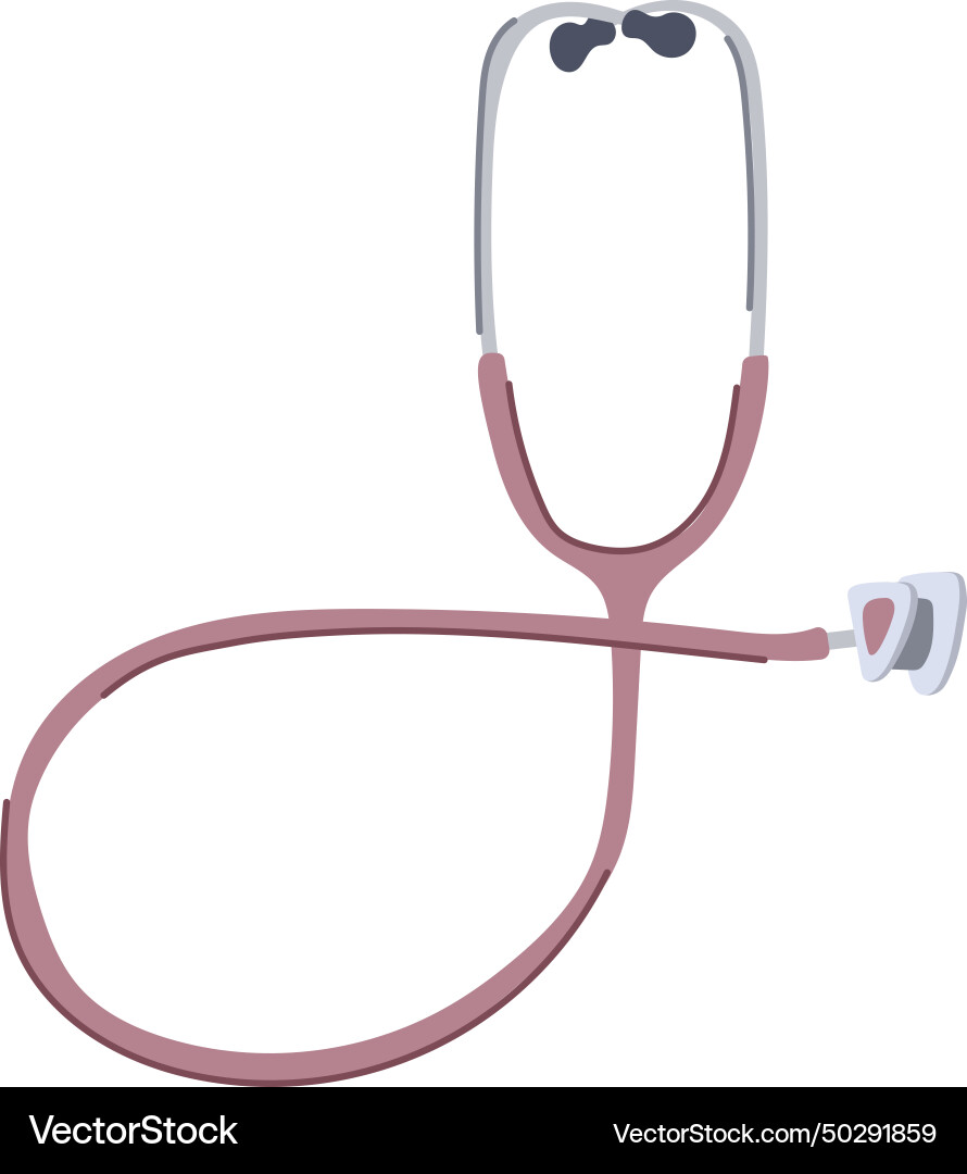 Medicine stethoscope cartoon Royalty Free Vector Image