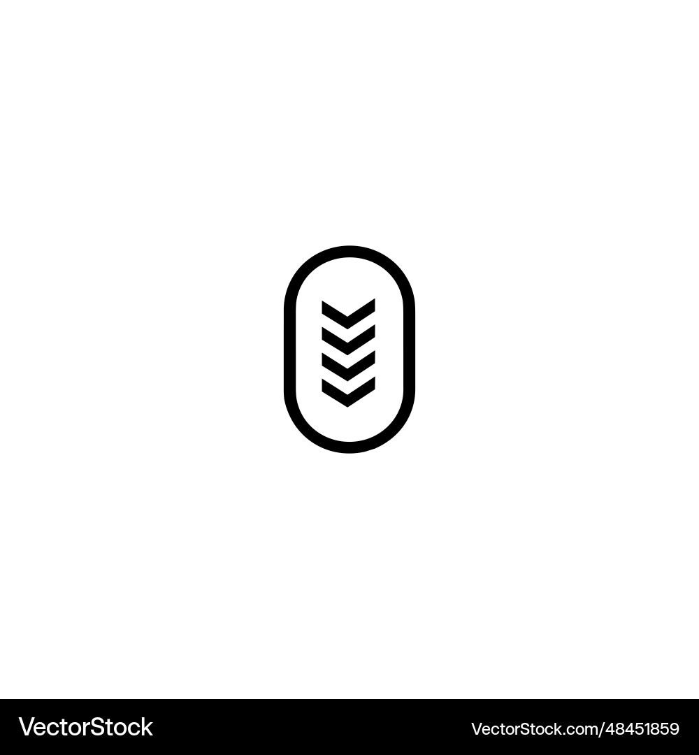 Pharmaceutical manufacturing monochrome line logo Vector Image