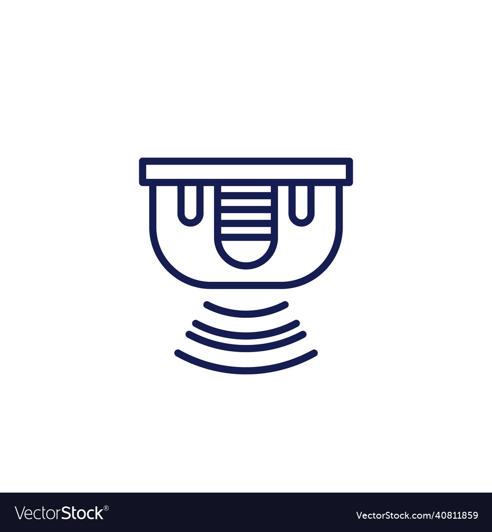 Sensor icon on white line design Royalty Free Vector Image