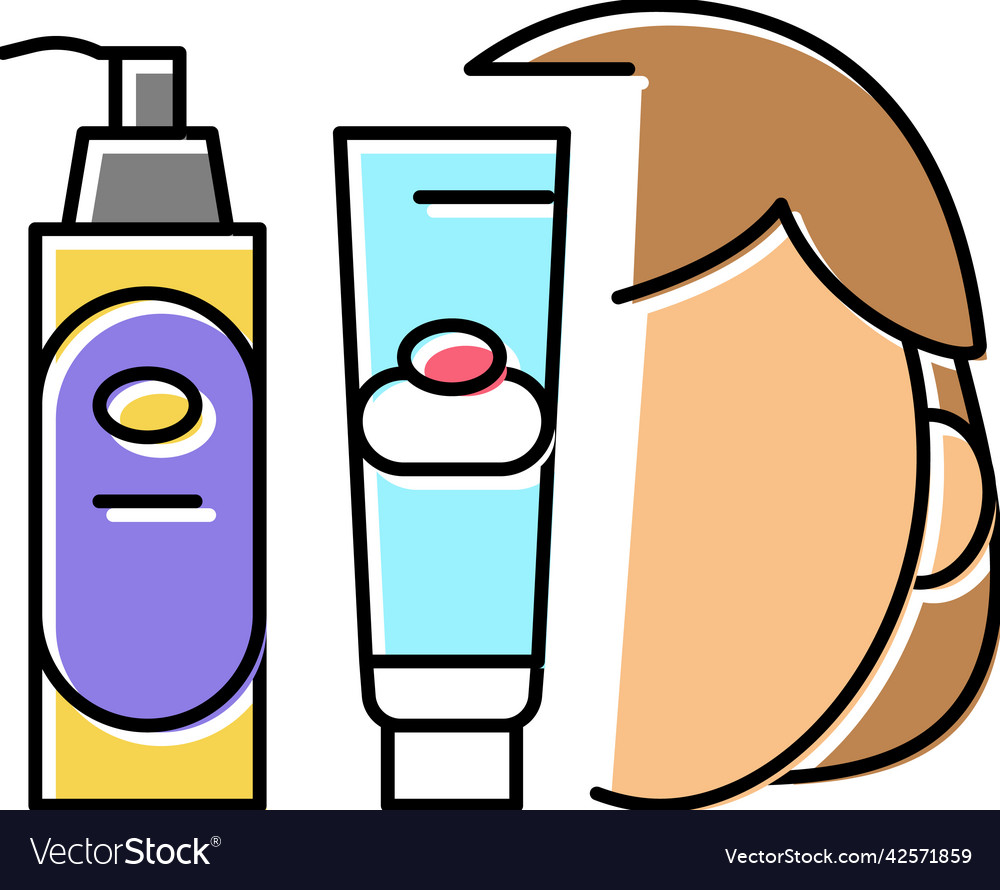 Skin cosmetic color icon Royalty Free Vector Image