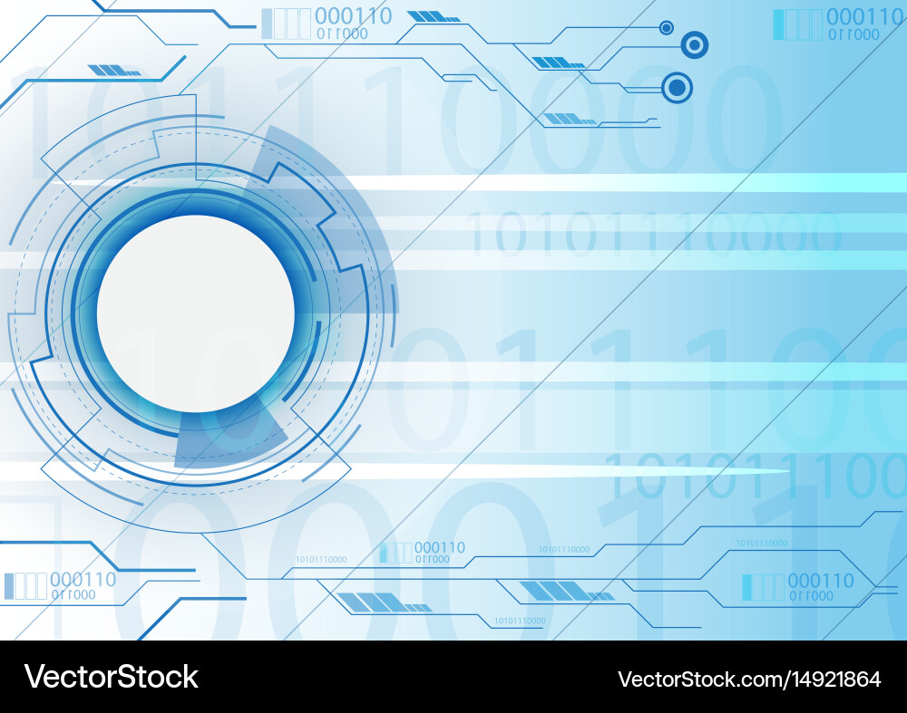 Blue background technology Royalty Free Vector Image
