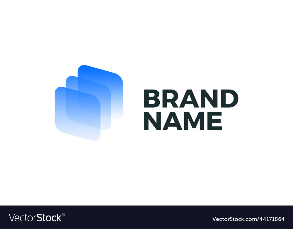 Technology document logo Royalty Free Vector Image
