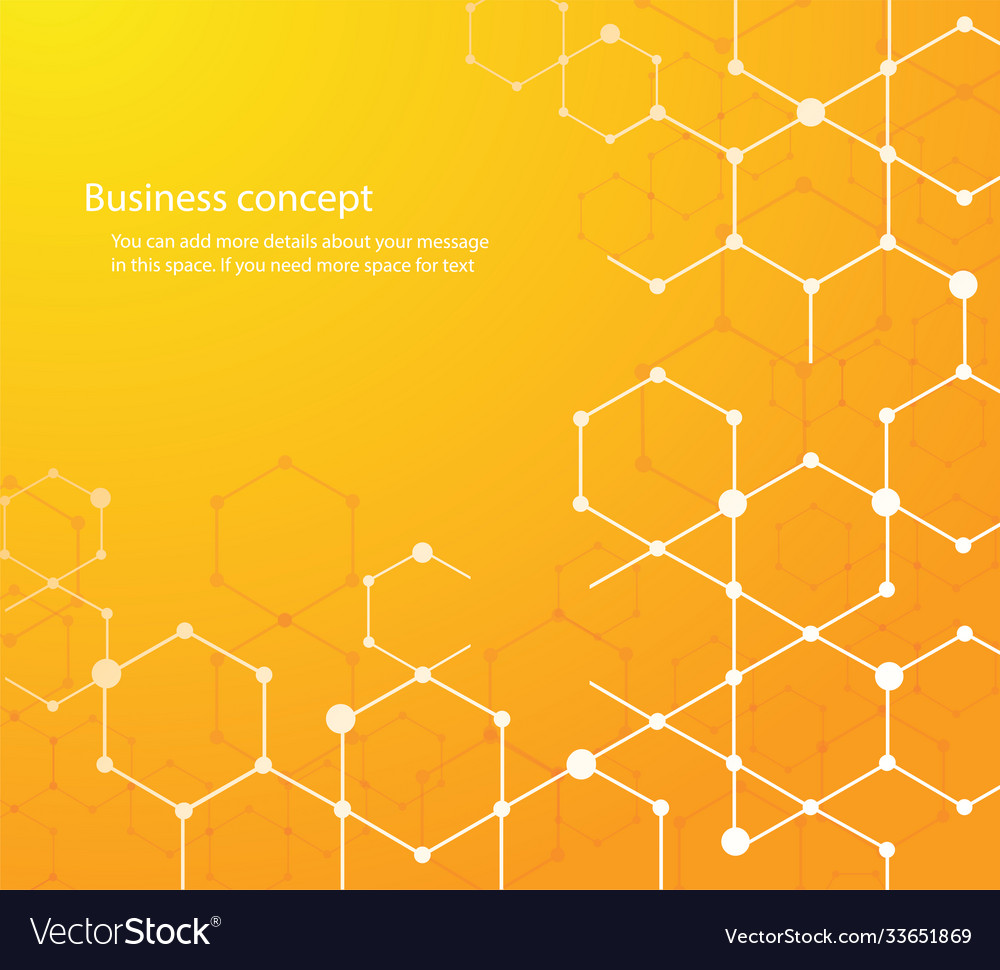 Abstract hexagon background and space for write Vector Image