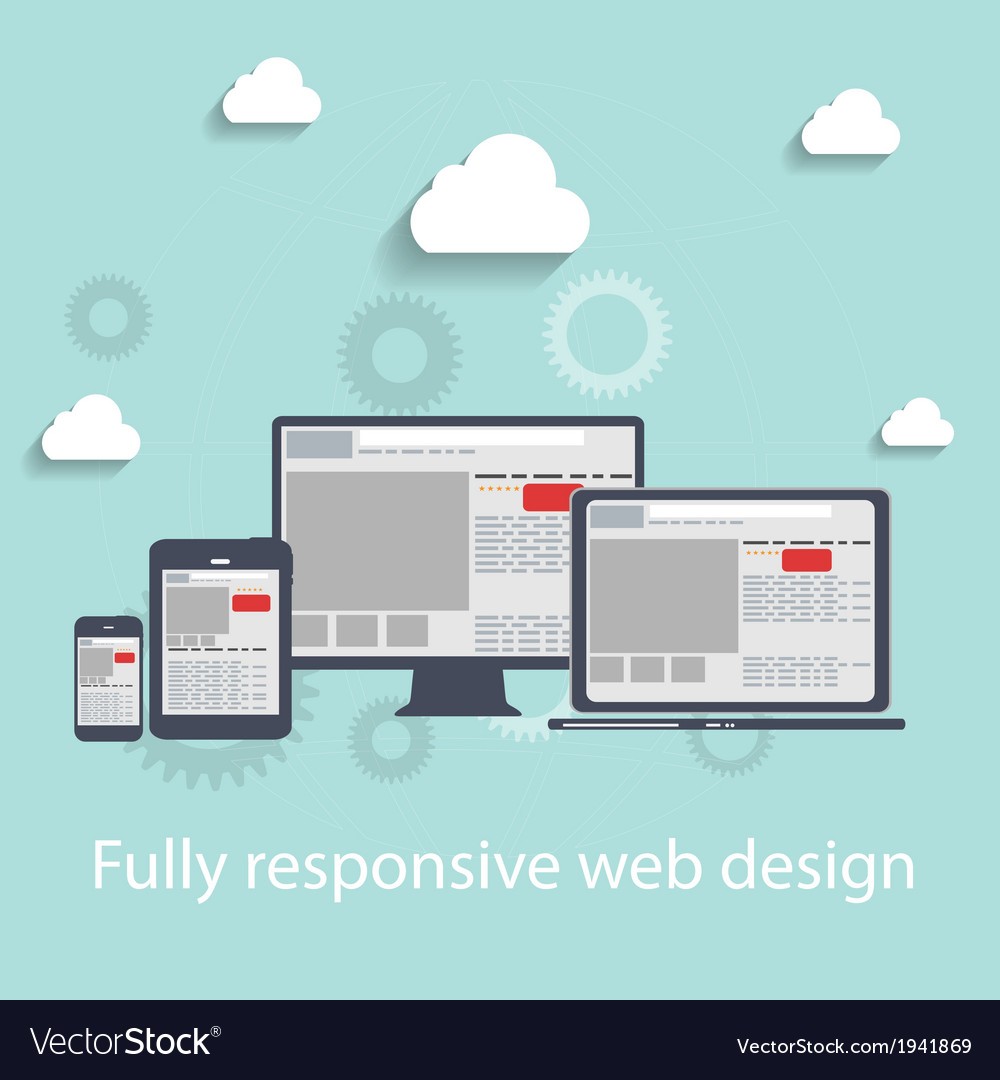 Responsive web design icon Royalty Free Vector Image