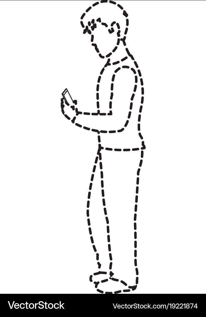 Boy with smartphone design Royalty Free Vector Image