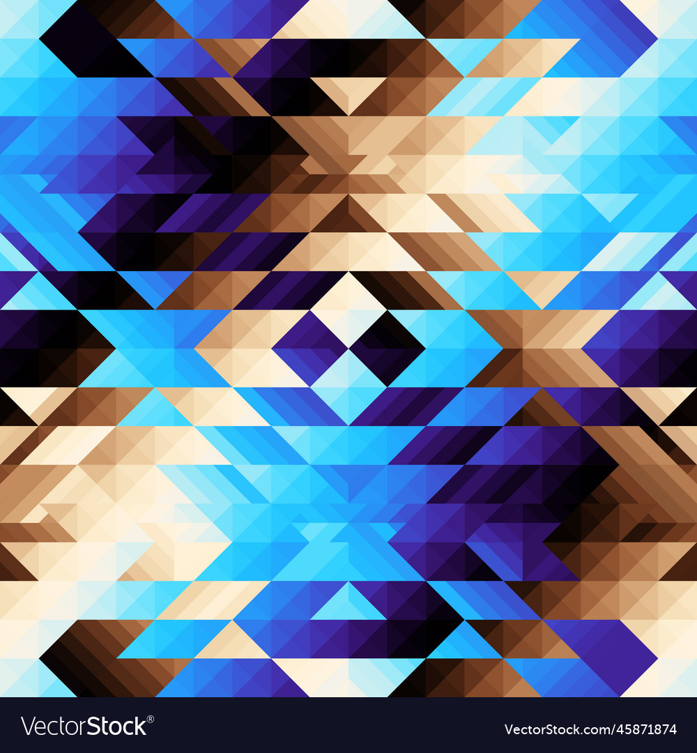 Geometric abstract triangles pattern seamless Vector Image