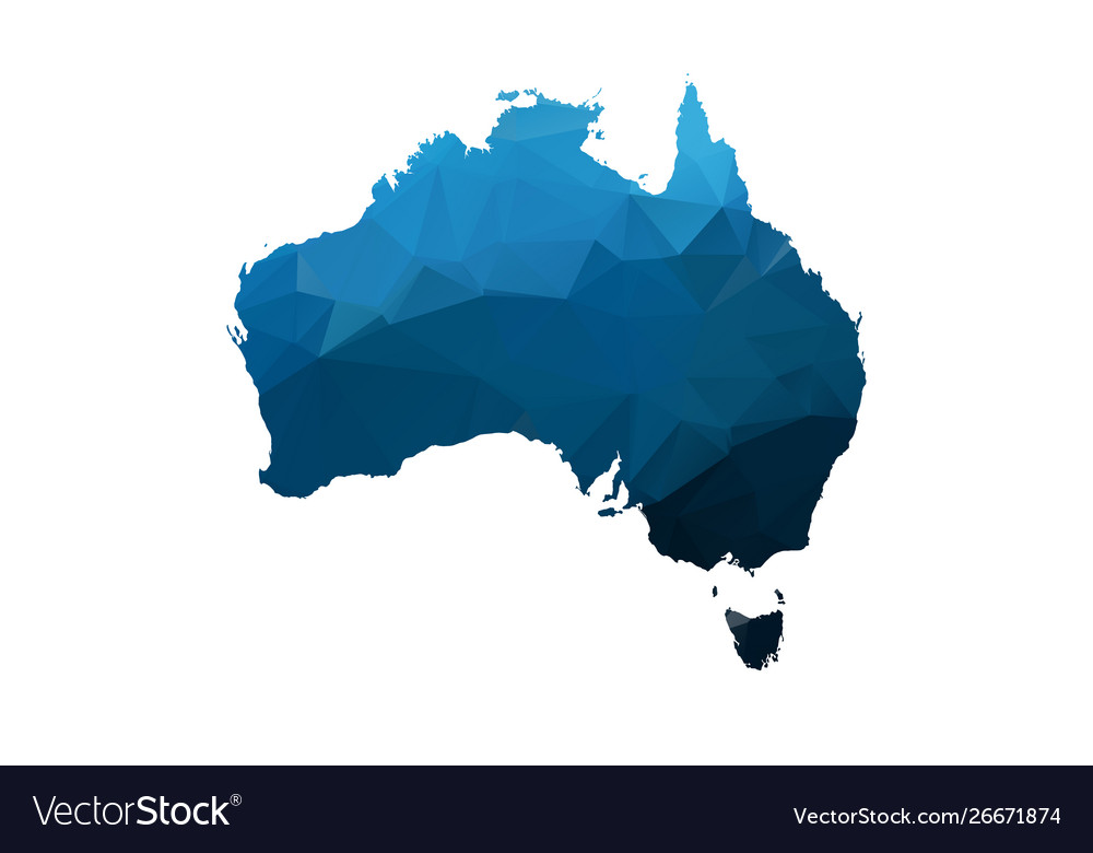 Map - blue geometric rumpled triangular low poly Vector Image Map - blue geometric rumpled triangular low poly Vector Image