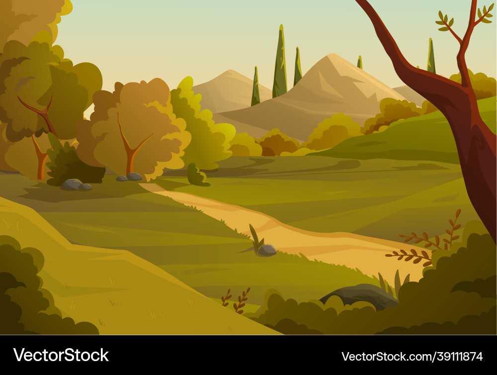 Summer forest concept Royalty Free Vector Image