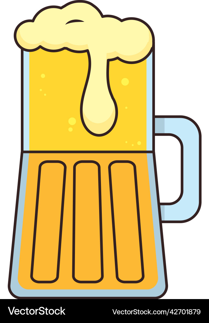 Beer mug design Royalty Free Vector Image - VectorStock