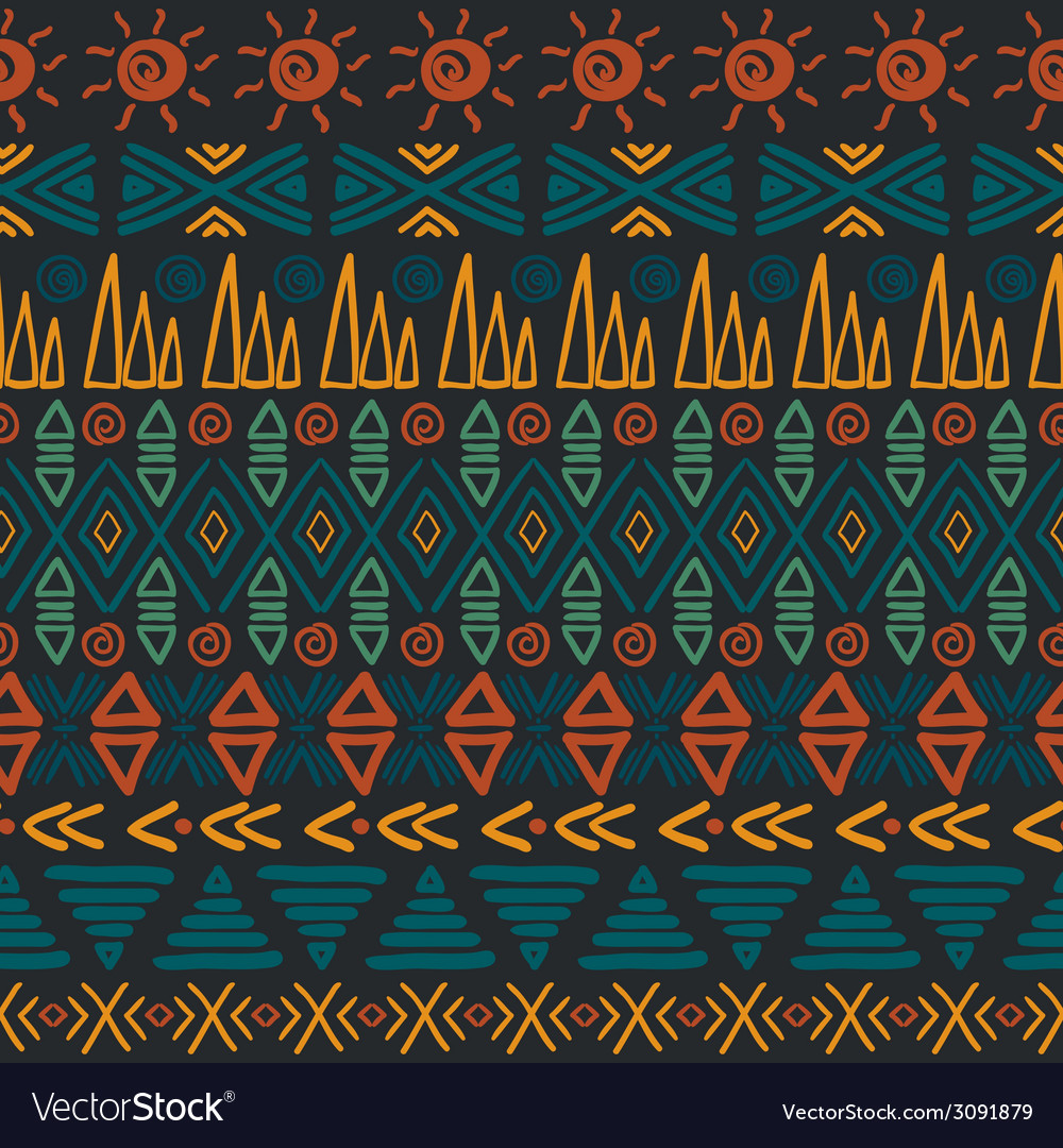 Seamless aztec pattern Royalty Free Vector Image