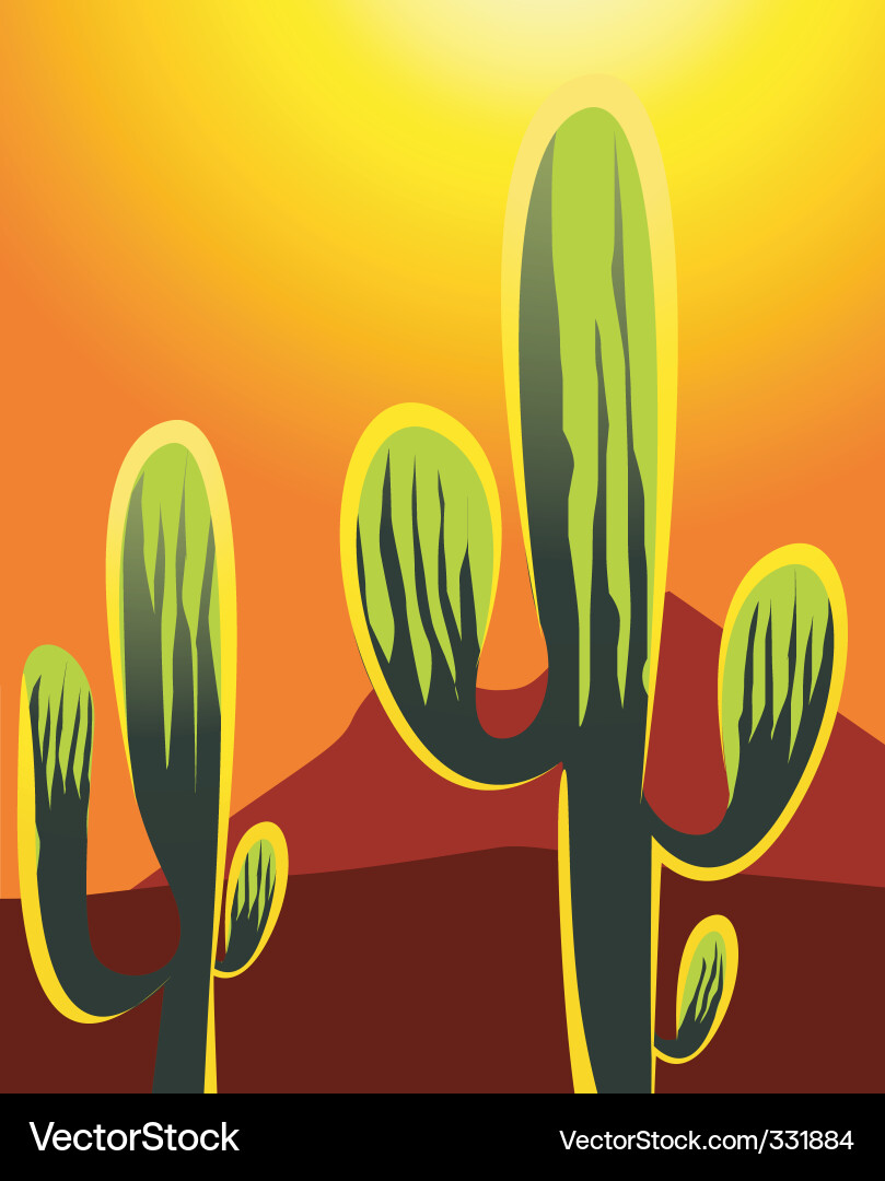 Cactus Royalty Free Vector Image - VectorStock