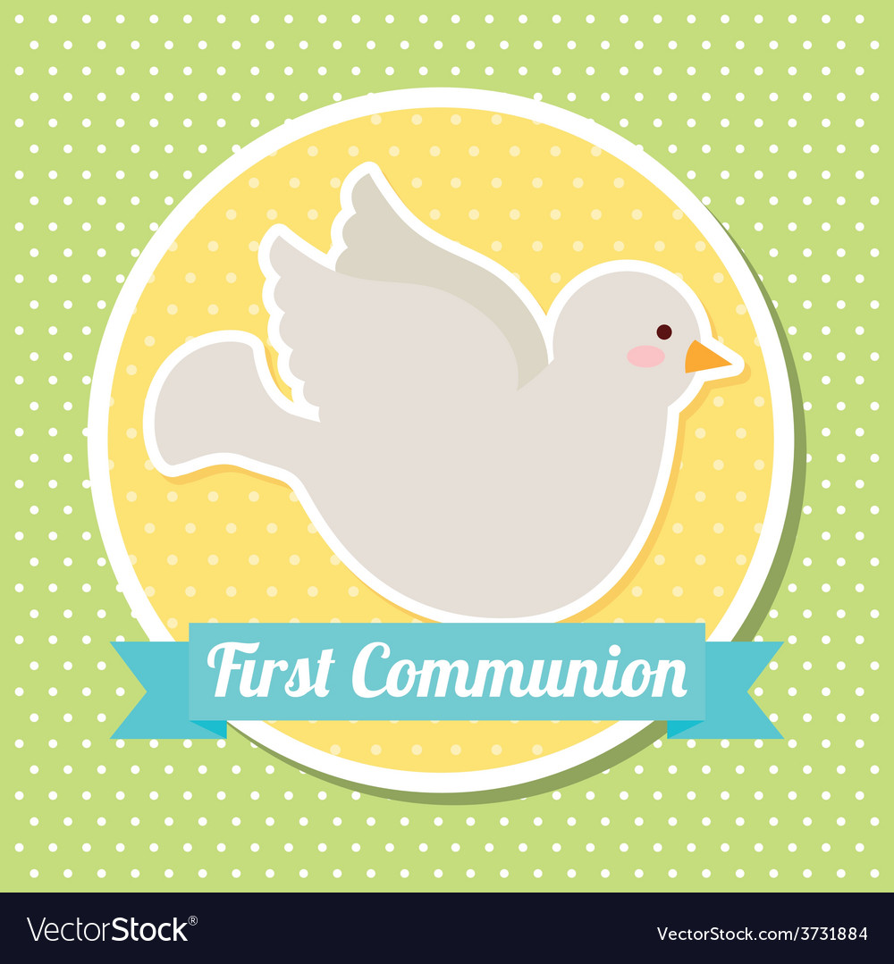 First communion Royalty Free Vector Image - VectorStock