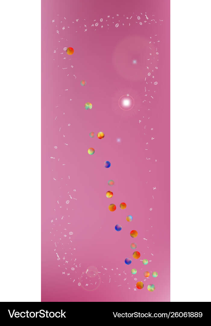 Creative abstract ultra wide space background Vector Image