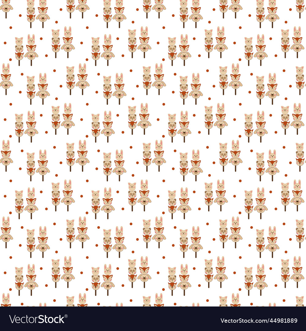 Dango pattern cute seamless pattern Royalty Free Vector