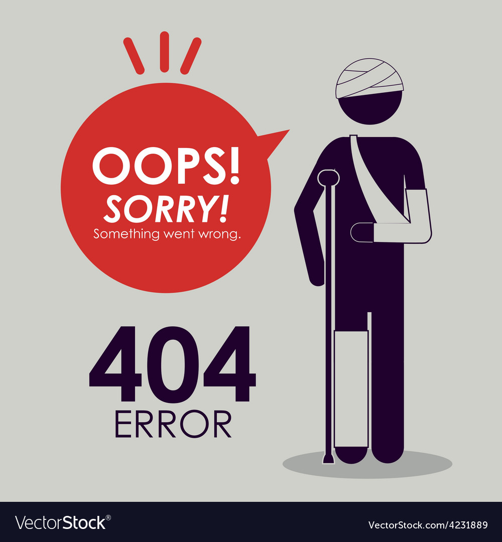 Error design Royalty Free Vector Image - VectorStock
