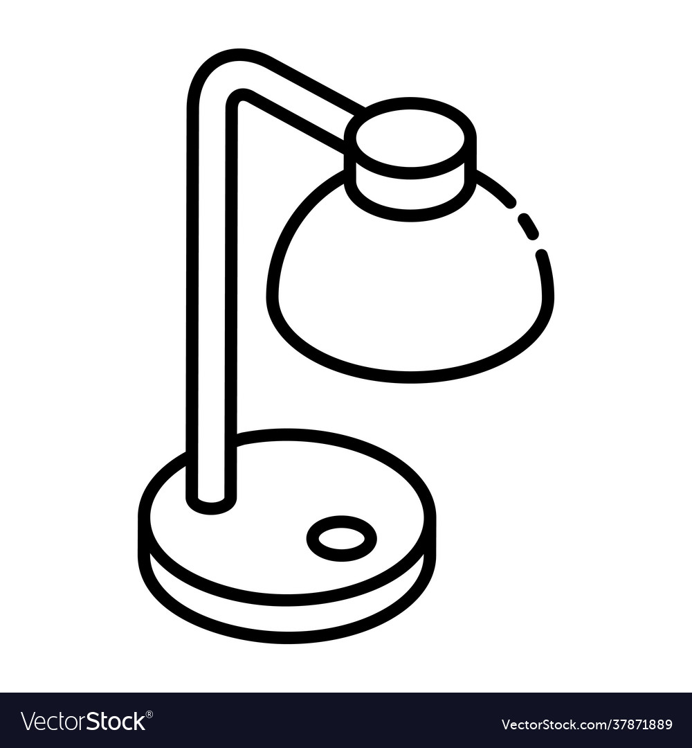 Table lamp Royalty Free Vector Image - VectorStock