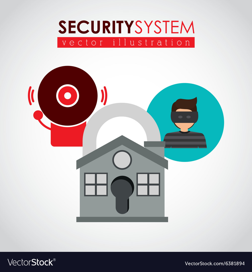 Security systems design Royalty Free Vector Image