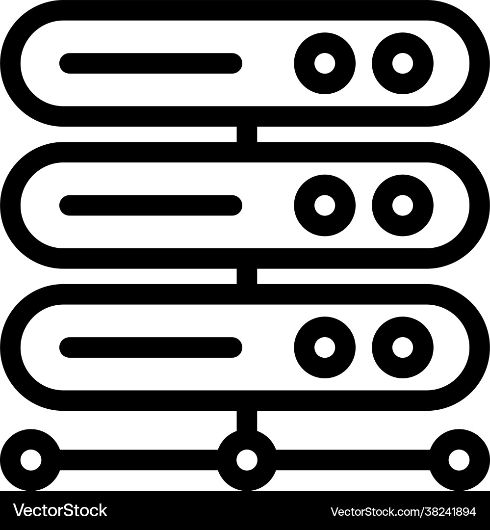 Shared server Royalty Free Vector Image - VectorStock