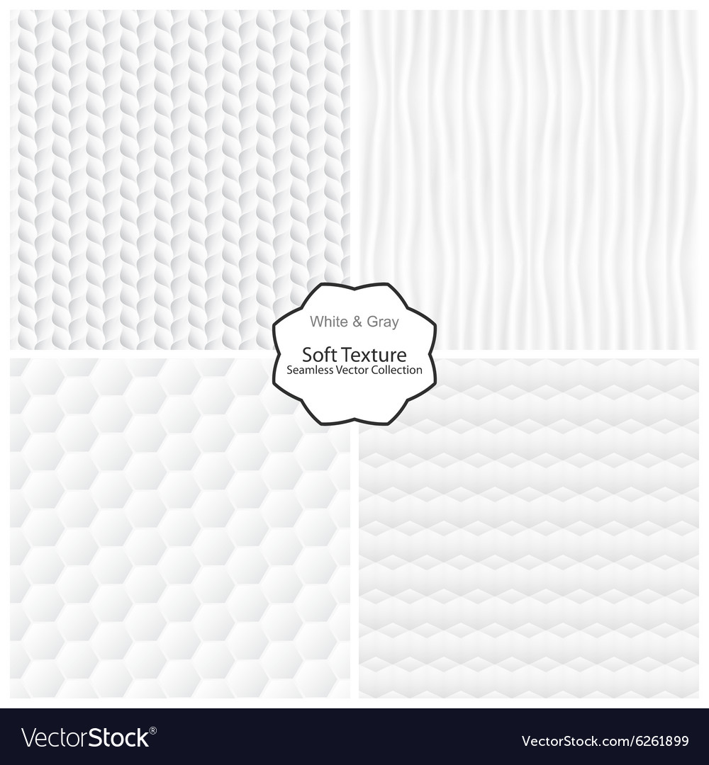 Collection of seamless soft textures Royalty Free Vector