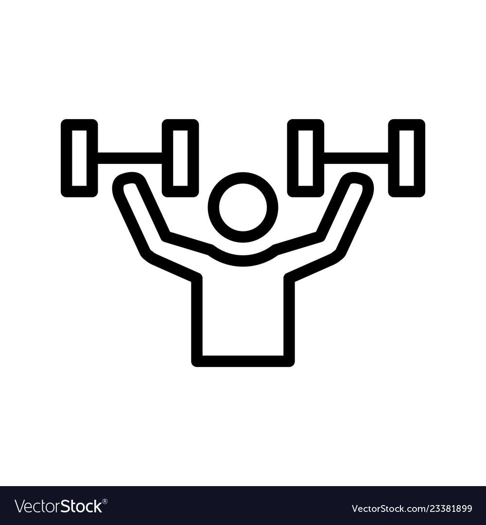 Exercise icon Royalty Free Vector Image - VectorStock