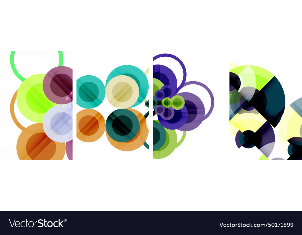 World of geometric elegance with abstract circle Vector Image