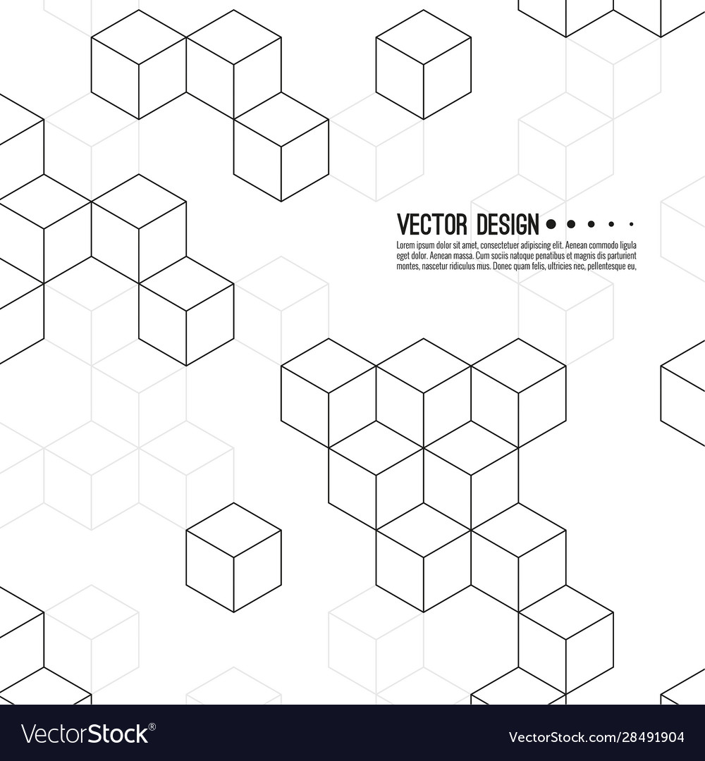 Pattern cubes Royalty Free Vector Image - VectorStock