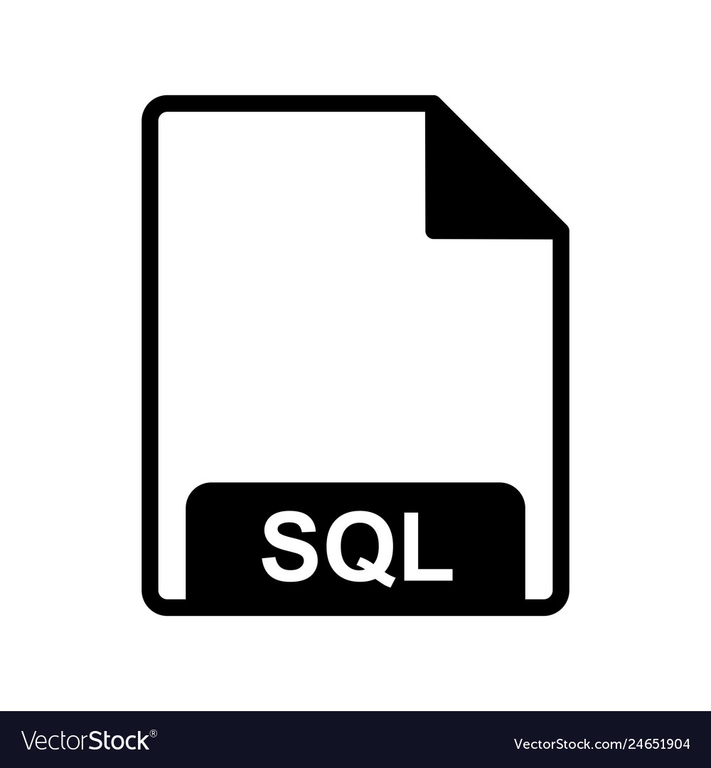 Sql icon Royalty Free Vector Image - VectorStock