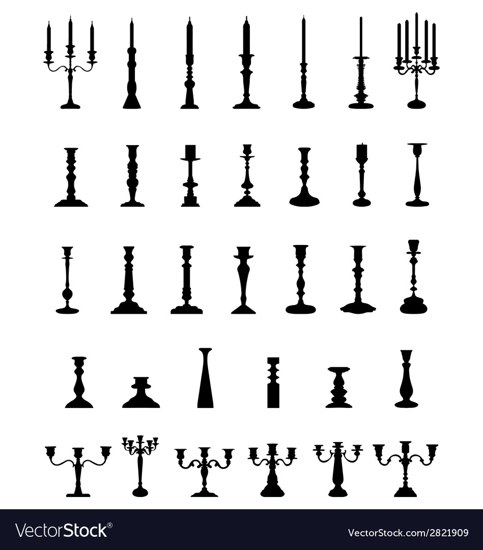 Candlesticks Royalty Free Vector Image - VectorStock