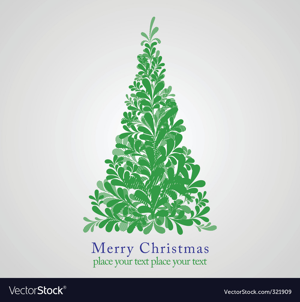 Fur tree Royalty Free Vector Image - VectorStock