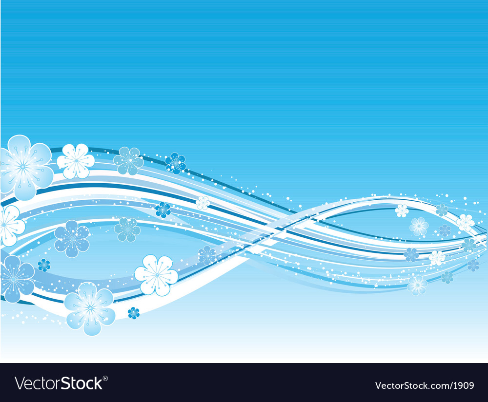 Spring flow Royalty Free Vector Image - VectorStock
