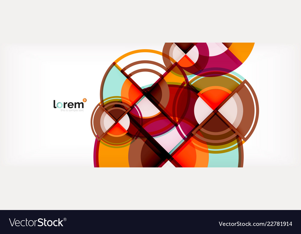 Abstract colorful circles background Royalty Free Vector