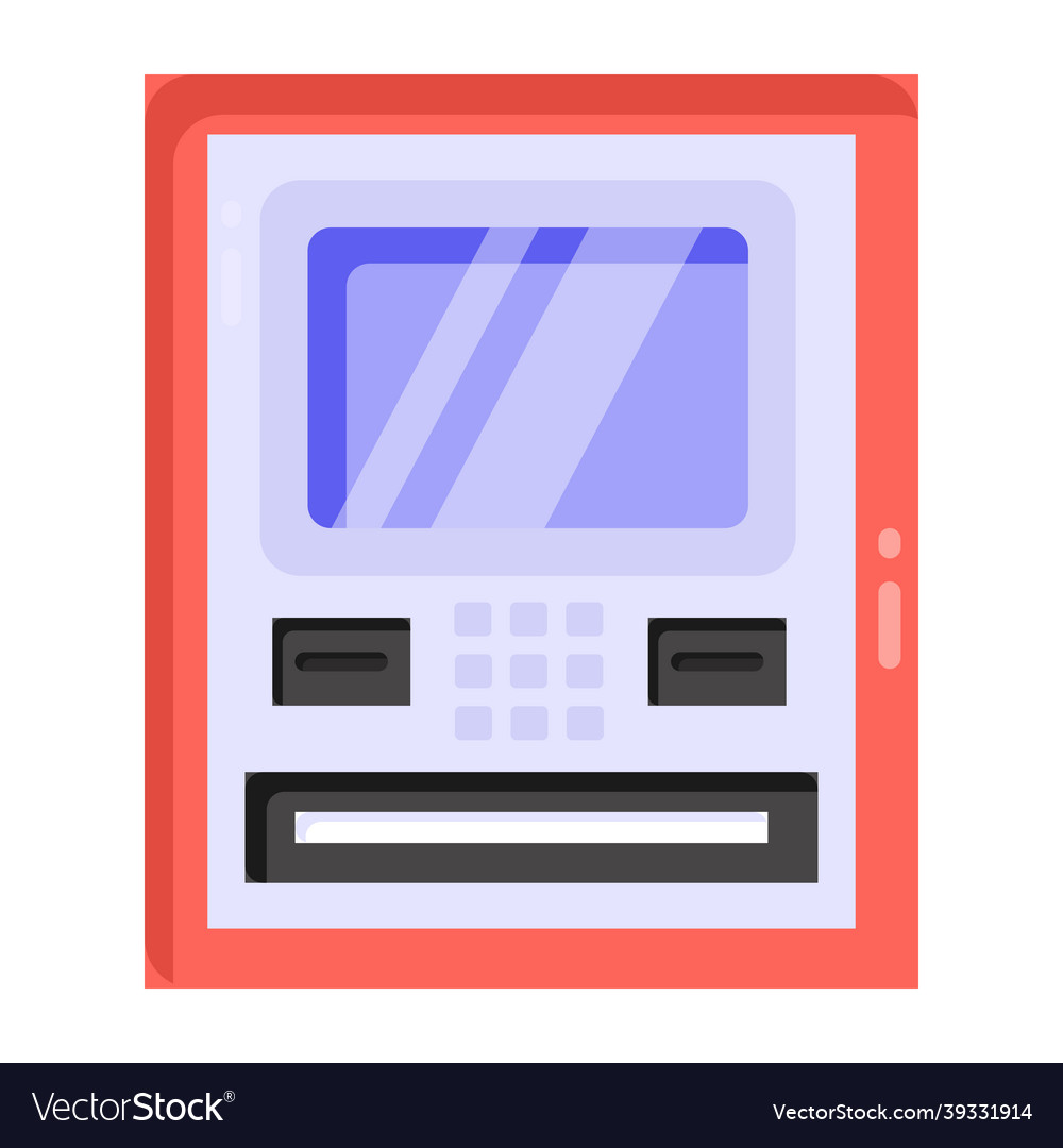 Atm machine Royalty Free Vector Image - VectorStock