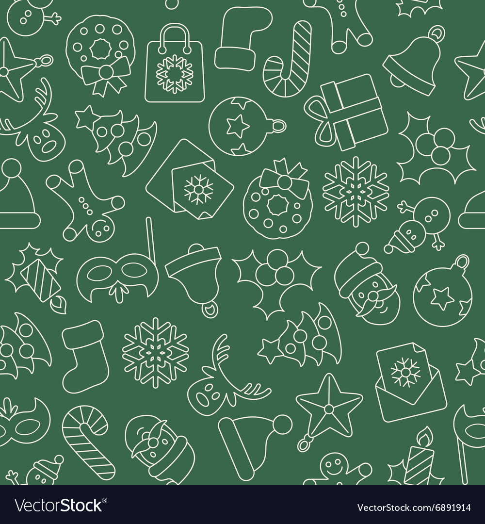 Christmas background pattern Royalty Free Vector Image