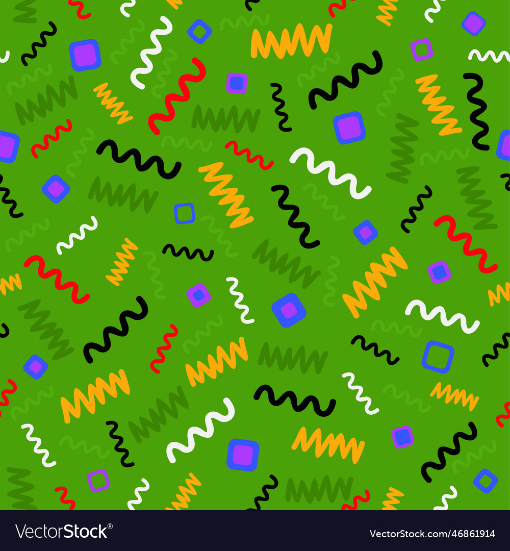 Memphis pattern Royalty Free Vector Image - VectorStock