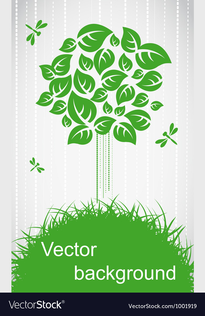 Ecological tree Royalty Free Vector Image - VectorStock
